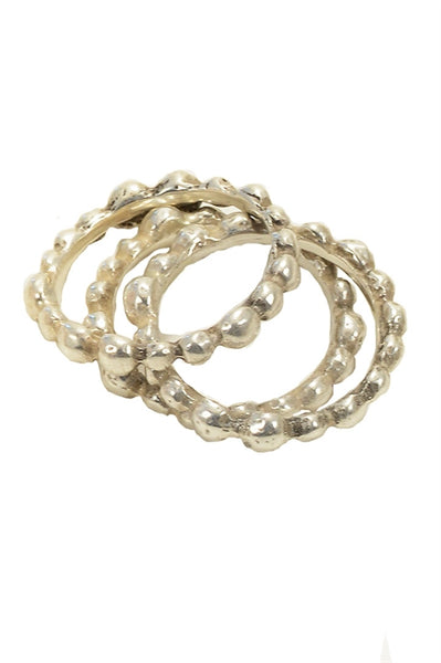 Pelota Stackable Rings-Sterling Silver – Pame Designs